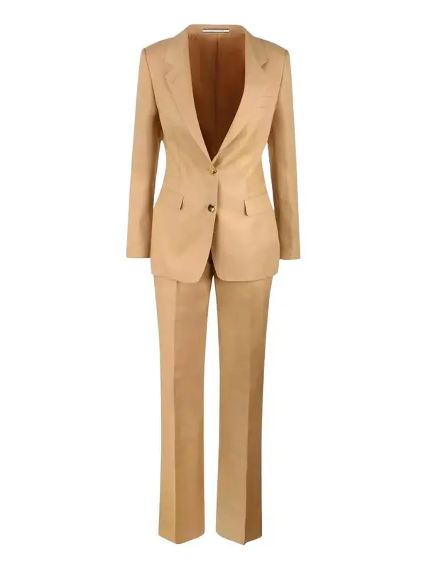 Tagliatore Linen Suit - Brown