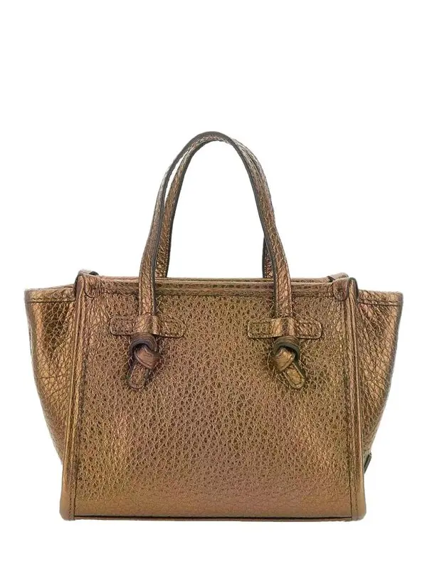 MARCELLA CLUB Leather Tote Bag - Brown