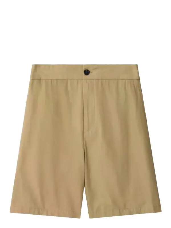 Burberry Gabardine-weave Shorts - Neutrals