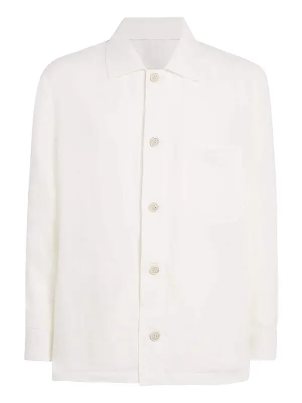 Eleventy X Linen Overshirt - White