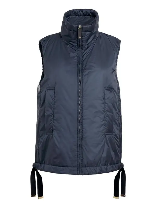 Max Mara Water-repellent Padded Gilet - Blue