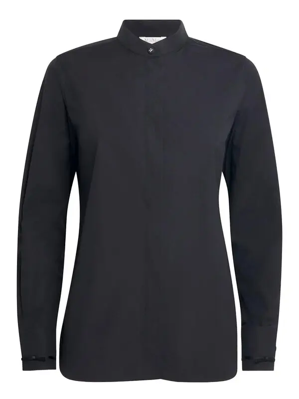 Max Mara Poplin Stretch Otranto Shirt - Black