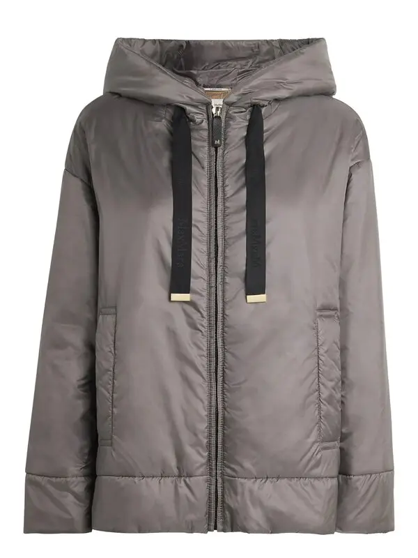 Max Mara The Cube Hooded Puffer Jacket - Grey
