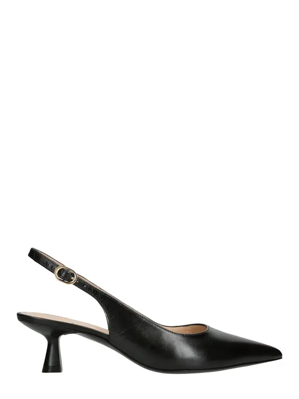 STUART WEITZMAN Leather Slingback Pumps - Black