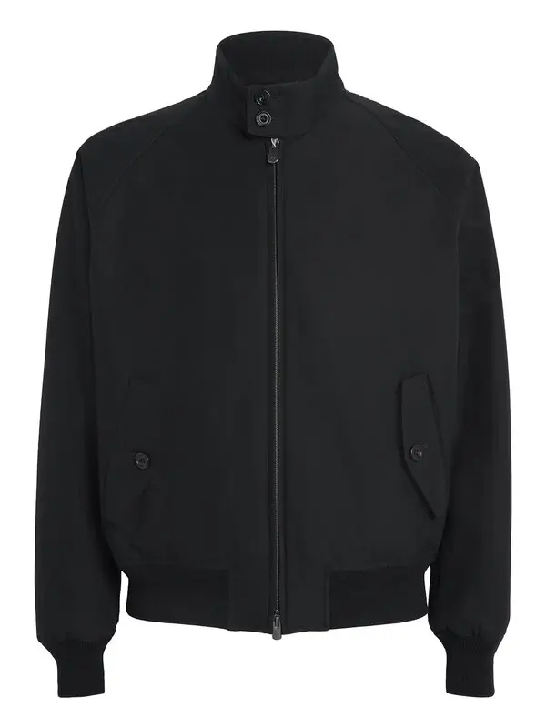 Ralph Lauren Silk Saunders Bomber Jacket - Black