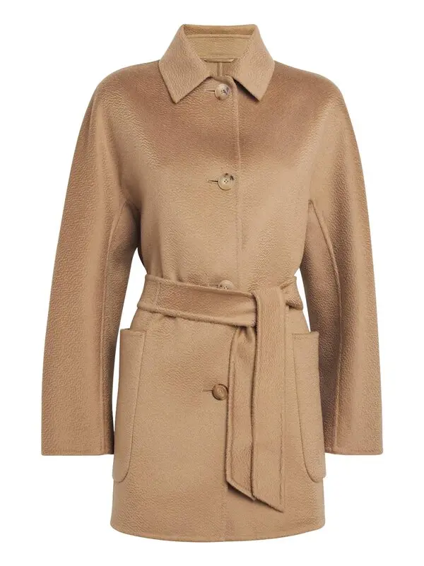 Max Mara Cashmere Lembi Short Coat - Beige