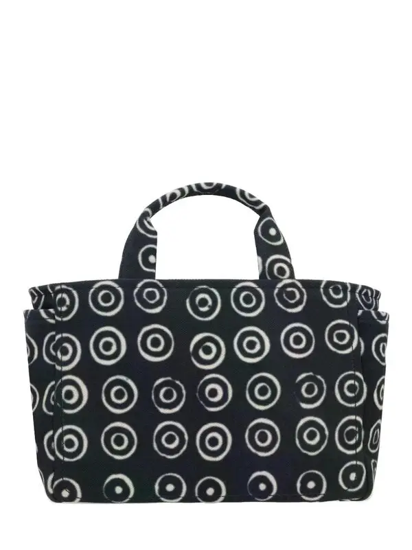 10 CORSO COMO Circle-print Canvas Tote Bag - Black