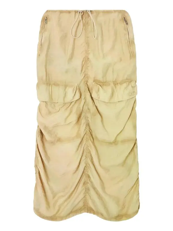 DIESEL O-racle Draped Skirt - Brown