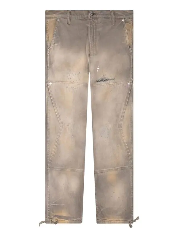 Rhude Reza Denim Double Knee Pant - Green