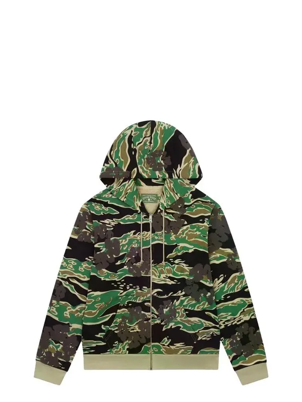 DENIM TEARS Camouflage-print Hoodie - Green