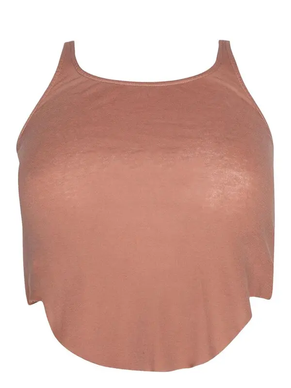 Rick Owens Basic Cropped Tank - Pink