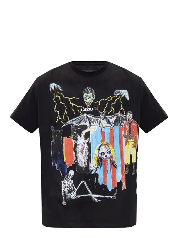 Amiri X Wes Lang Blood 38 Tee - Black