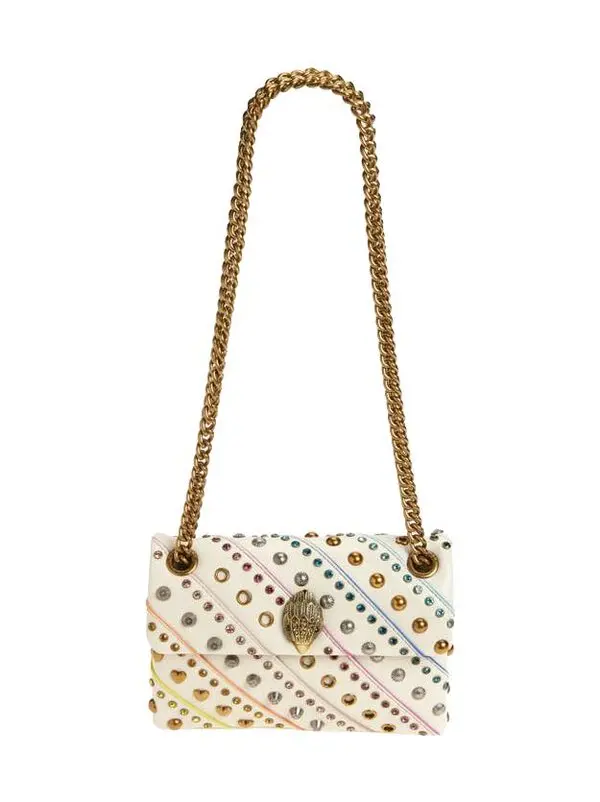 Kurt Geiger Mini Kensington Leather Convertible Shoulder Bag - Bone/comb