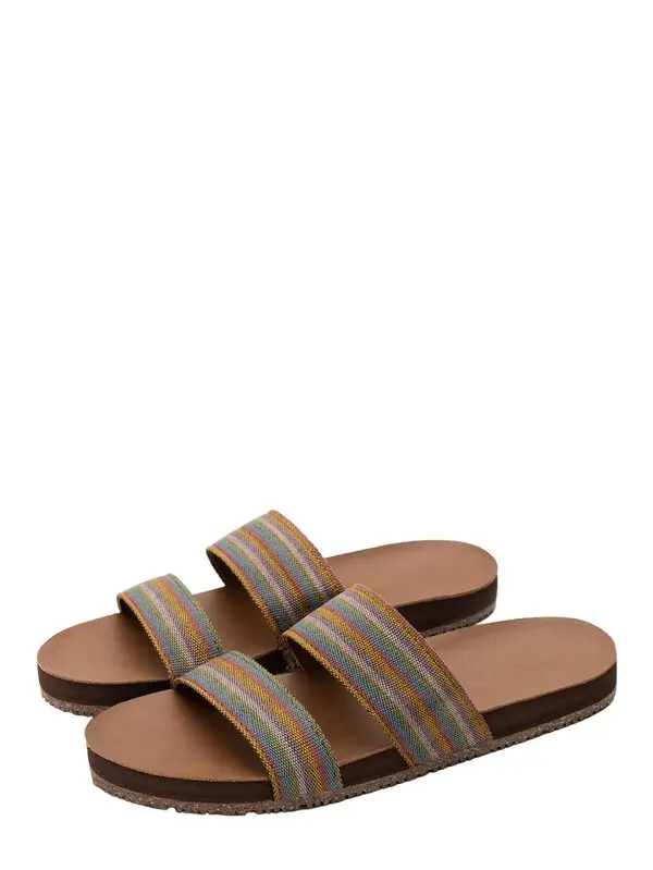 FEELGOODZ Zensole Vistas Double Strap Slide Sandals - Jungle