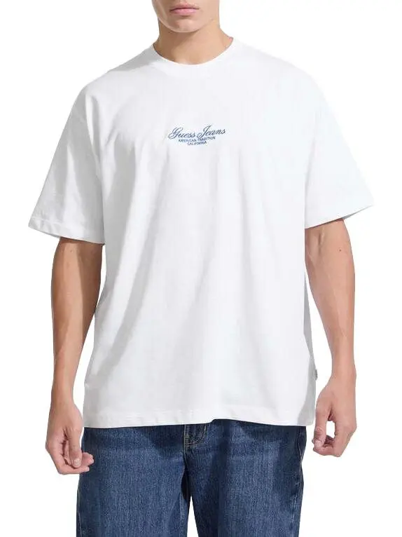 Guess Embroidered Logo T-shirt - White