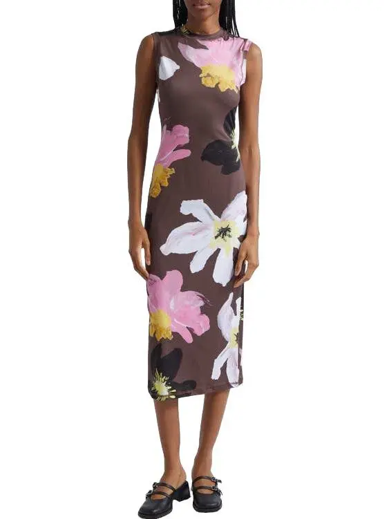 Stine Goya Floral Jersey Tank Dress - Wild Flowers