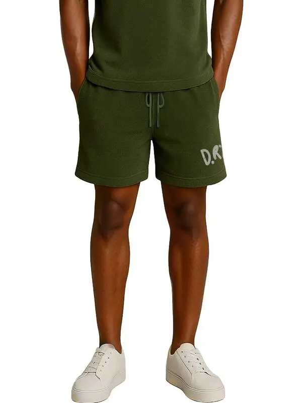 D.RT Cotton Terry Shorts - Green