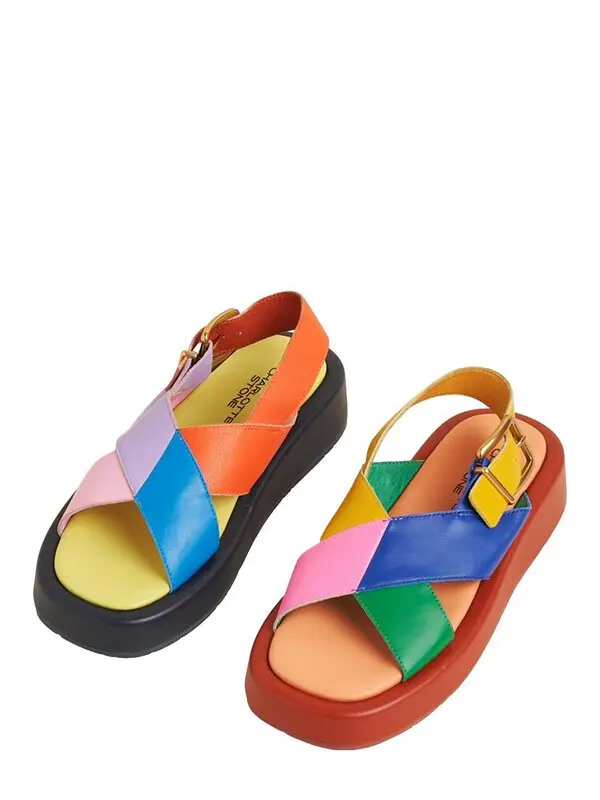 Charlotte Stone Anto Slingback Flatform Sandal - Solimar