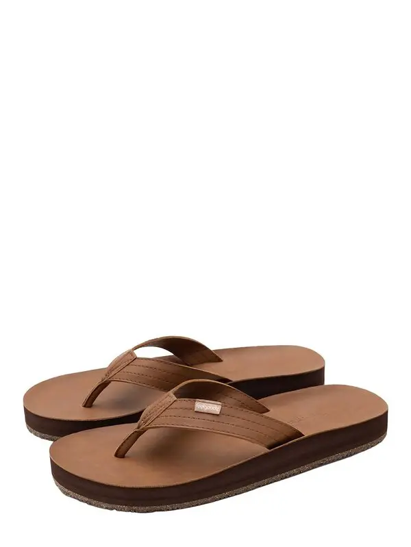 FEELGOODZ Zensole Kinderz Faux Leather Thong Sandals - Poplar