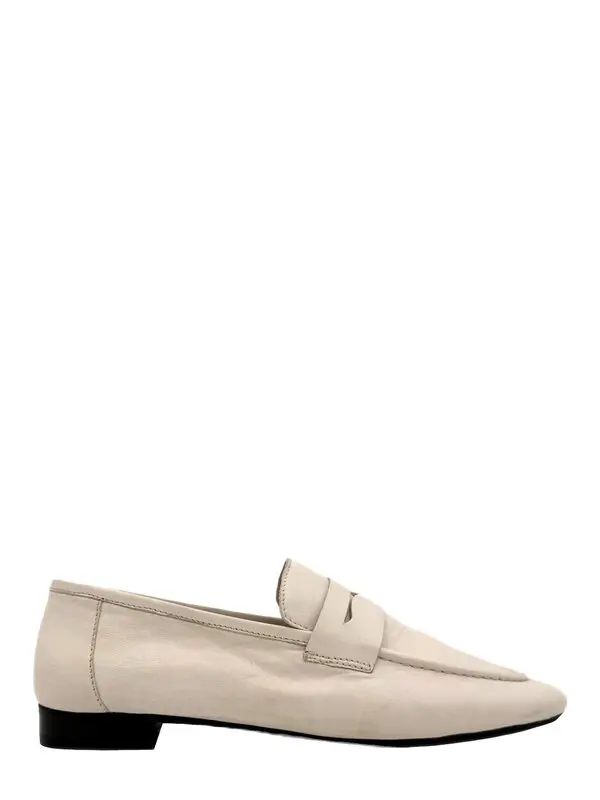 AMIE RAFA Leather Tennis Loafers - Bone