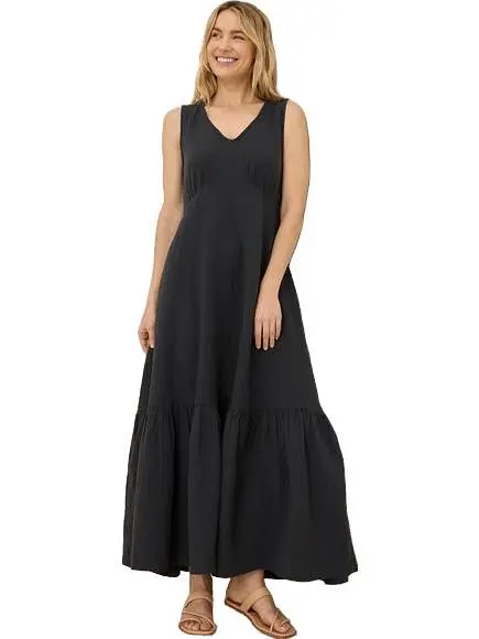 PACT Organic Cotton Double Gauze Dress - Black