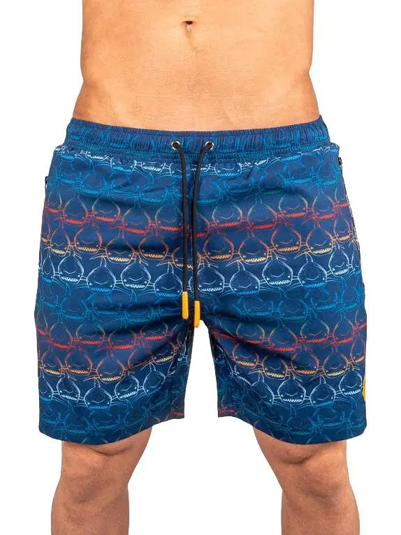 MACEOO Printed Swim Trunks - Blue
