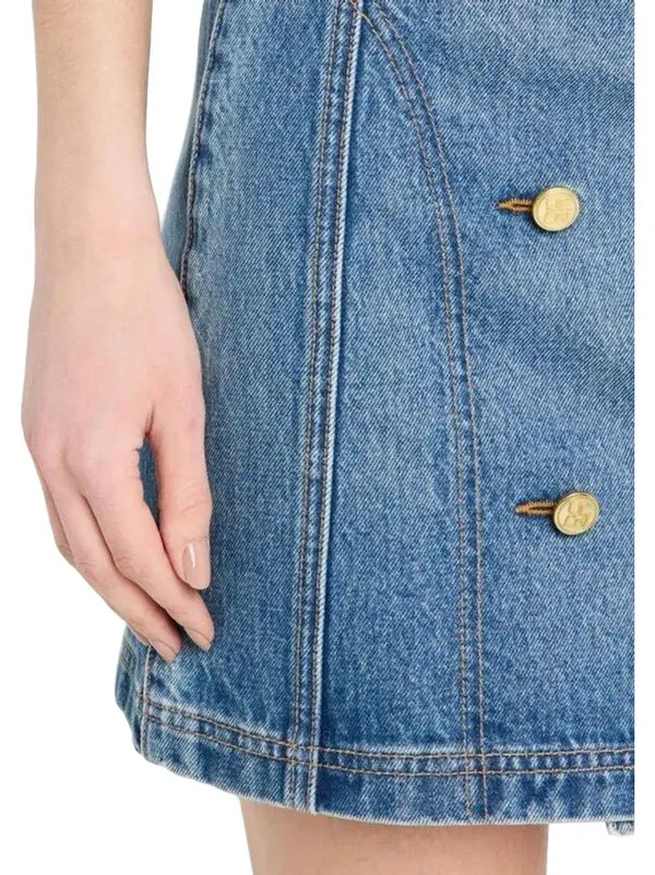 Ulla Johnson The Clara Denim Mini Skirt - Danube