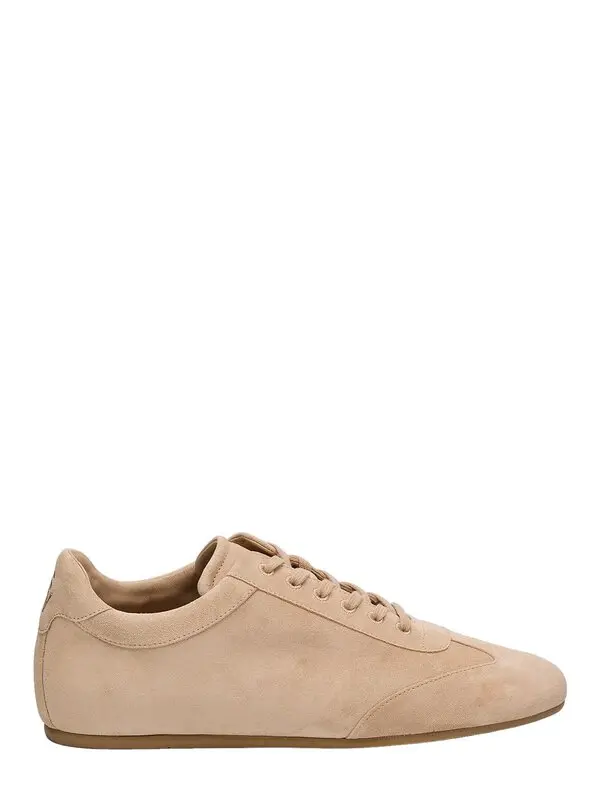 STUART WEITZMAN Cruz Suede Low-top Sneakers - Beige