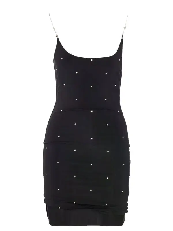 Amiri Crystal-embellished Mini Dress - Black