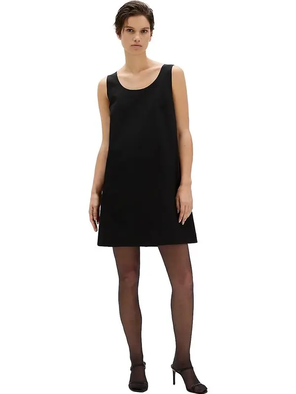 Calvin Klein Refined Stretch Mini Dress - Black