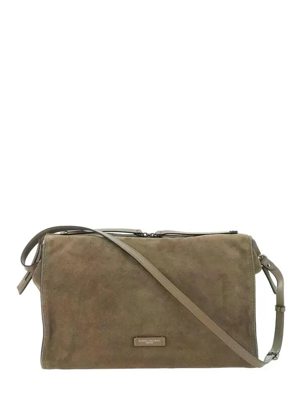 GIANNI CHIARINI Leather Crossbody Bag - Brown