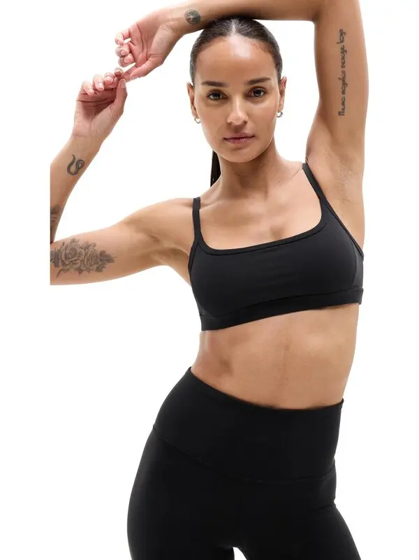 Athleta Square Neck Bra A-c - Black