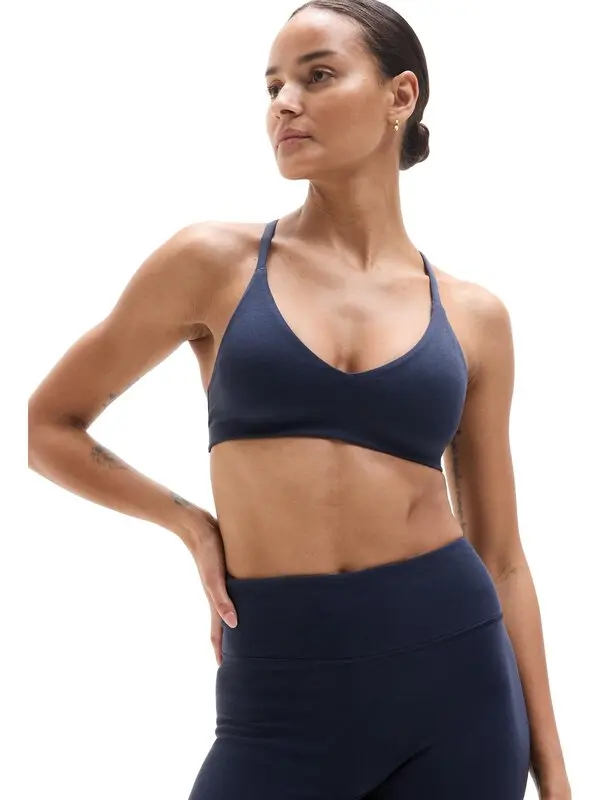 Athleta Intuition Cotton Sports Bra A-c - Eclipse