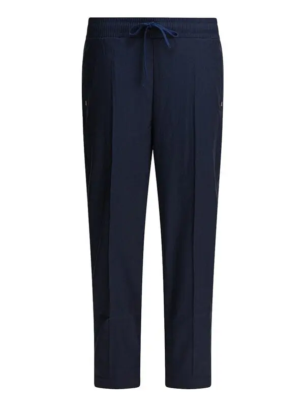 ALTUM Straight Leg Pants With Elastic Waistband - Blue