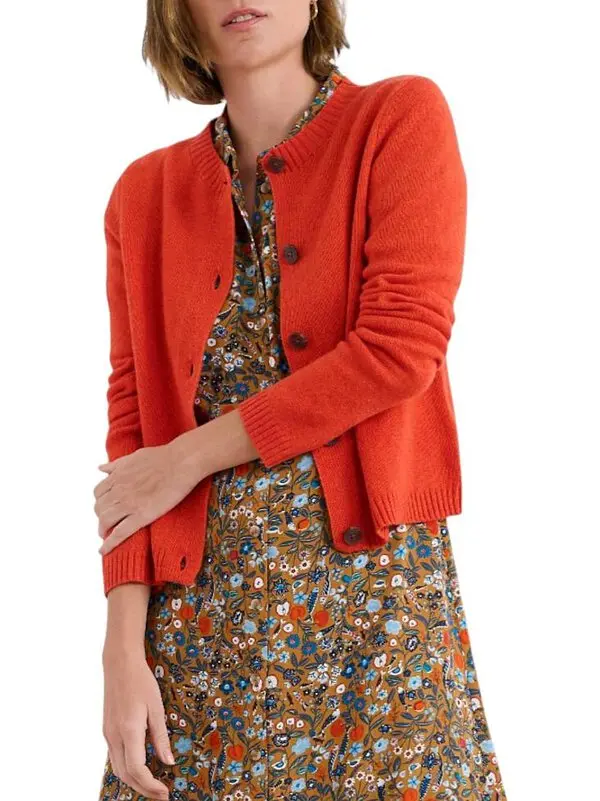 SEASALT CORNWALL Tern Tide Cardigan - Mandarin