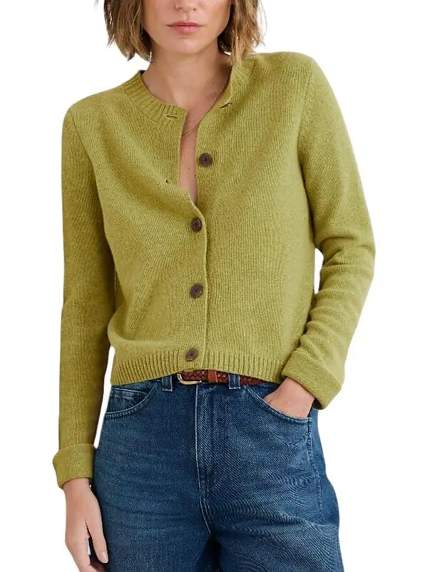 SEASALT CORNWALL Tern Tide Cardigan - Moss