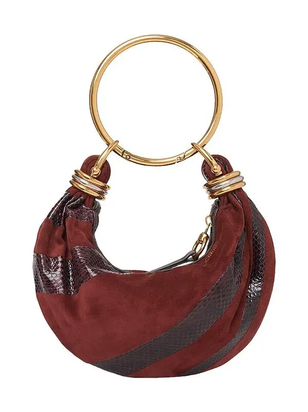 Chloé Mini Bracelet Hobo Bag - Crafty Brown
