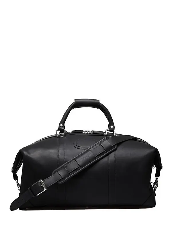 KORCHMAR Twain Leather Weekender Duffel Bag - Black