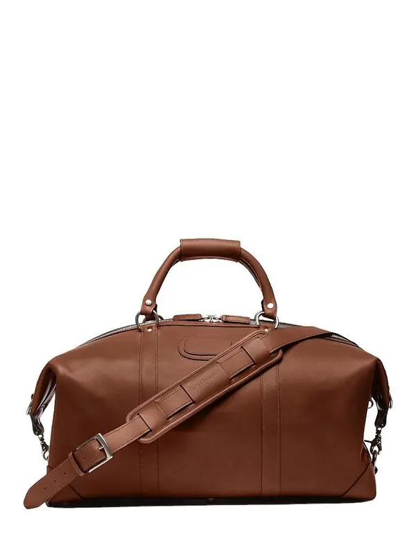 KORCHMAR Twain Leather Weekender Duffel Bag - Brown