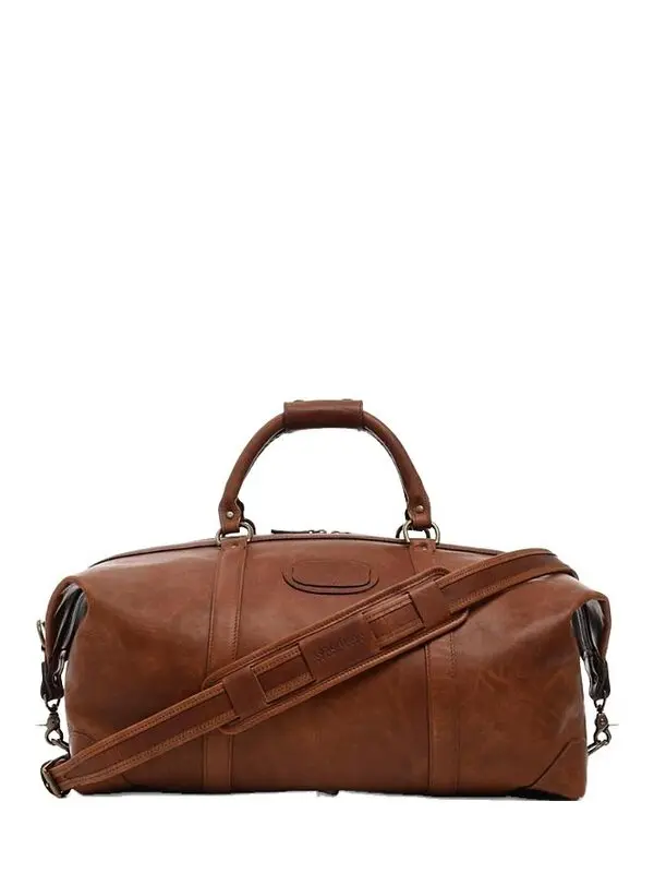 KORCHMAR Twain Leather Weekender Duffel Bag - Espresso