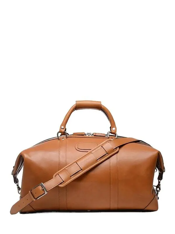 KORCHMAR Twain Leather Weekender Duffel Bag - Tan