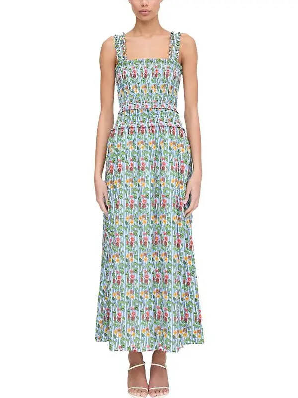 Hill House Home The Azalea Maxi Nap Dress - Geranium Stripe