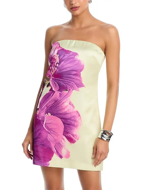 Steve Madden Rhapsody Orchid Strapless Mini Dress - Dark Orchid