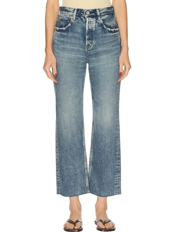 Moussy Vintage Plainedge Wide Straight - Blue