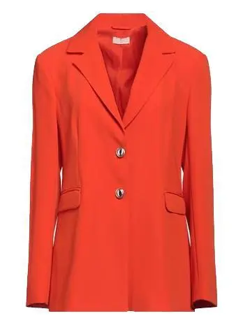 LIU •JO Single-breasted Twill Blazer - Tomato Red