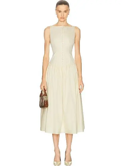 MIRROR PALAIS Lady Length Dress - Butter