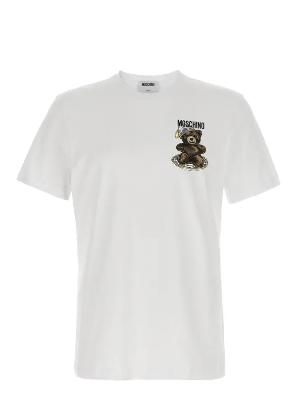 Moschino Printed T Shirt - White