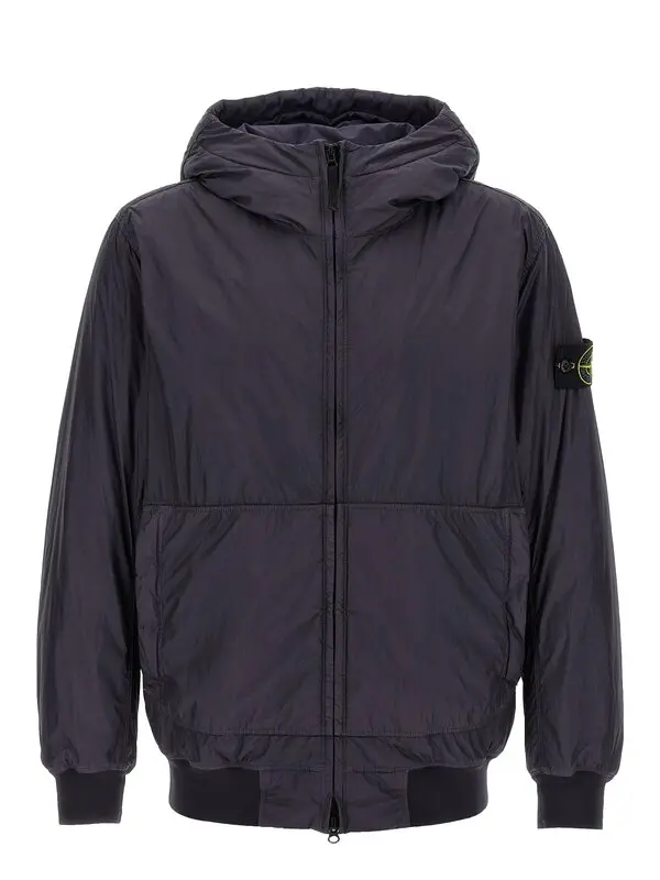 Stone Island Crinkle Reps Ny Bomber Jacket - Blue