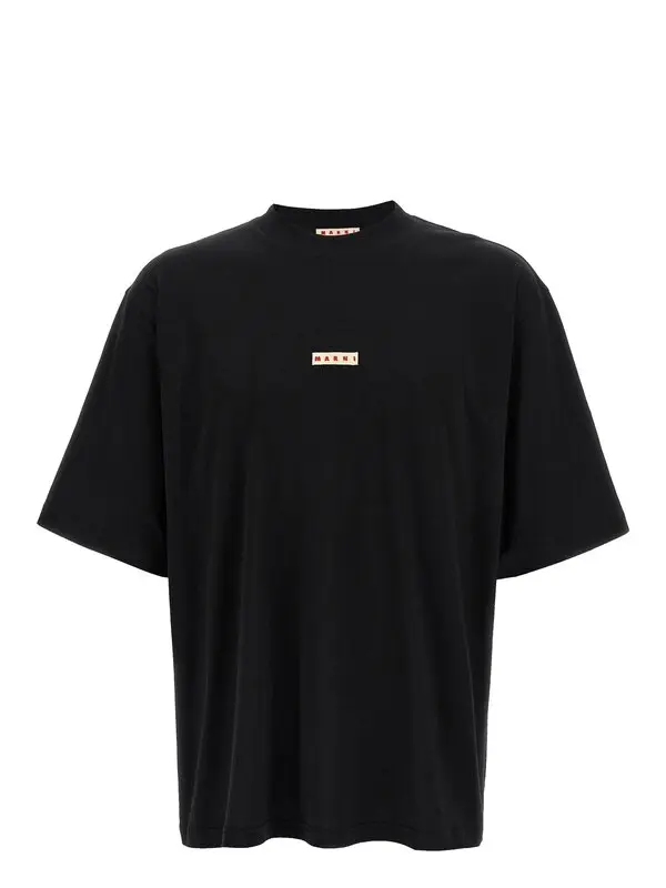 Marni Logo Patch T Shirt - Black