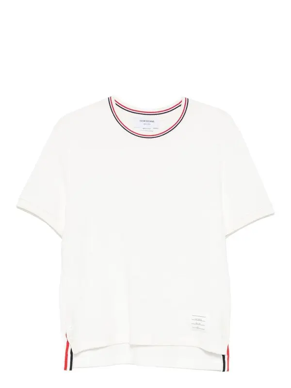 Thom Browne Rwb Cotton T Shirt - White